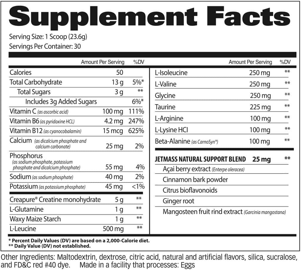 Jet mass 30 servicios – Suplementos Hypertrophy